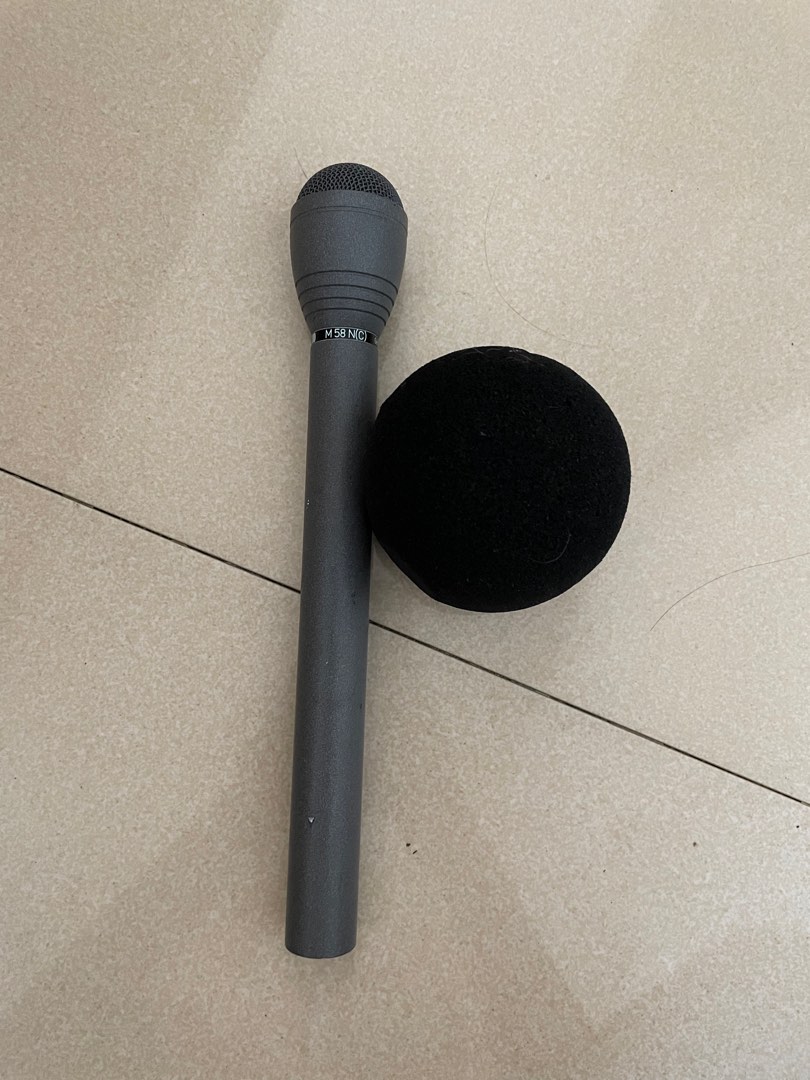 Beyerdynamic M58 n(c) Reporters Mic with Windshield on Carousell
