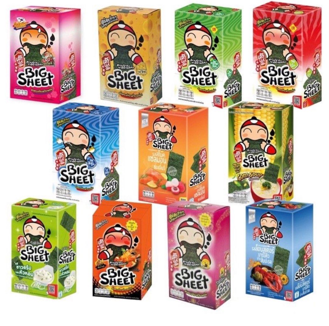 Big Sheet Tao Kae Noi Seaweed, Food & Drinks, Packaged & Instant Food ...
