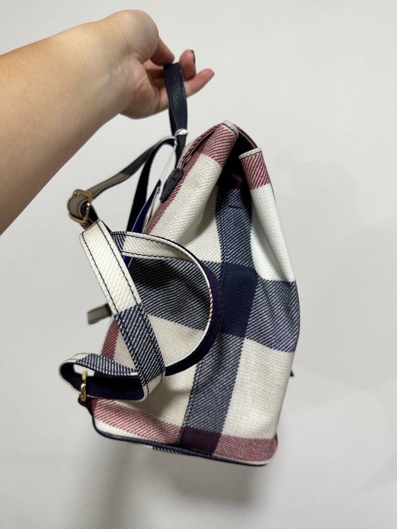 Blue Label Crestbridge Check PVC Backpack, Women's Fashion, Bags ...