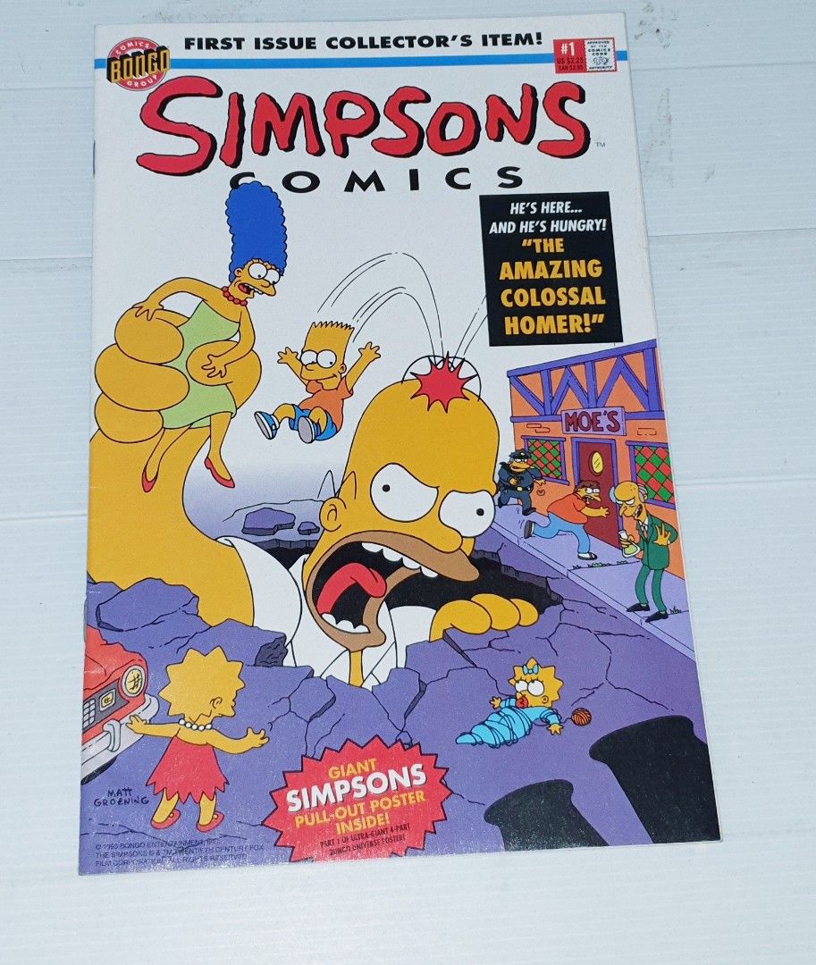 bongo comic Simpson comic issue # 1, Hobbies & Toys, Books & Magazines ...