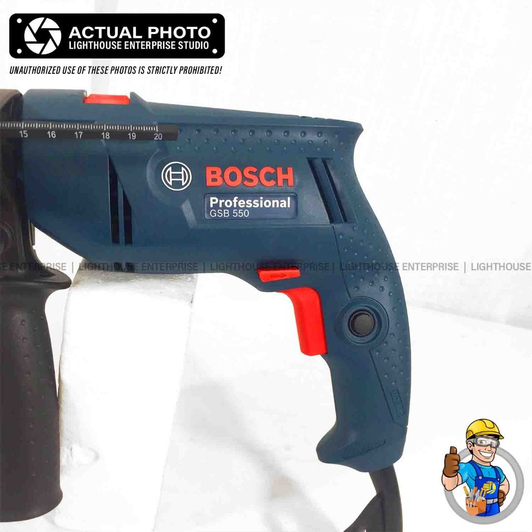 BOSCH 550W 13mm Impact Drill / Hammer Drill (GSB550) *LIGHTHOUSE ...