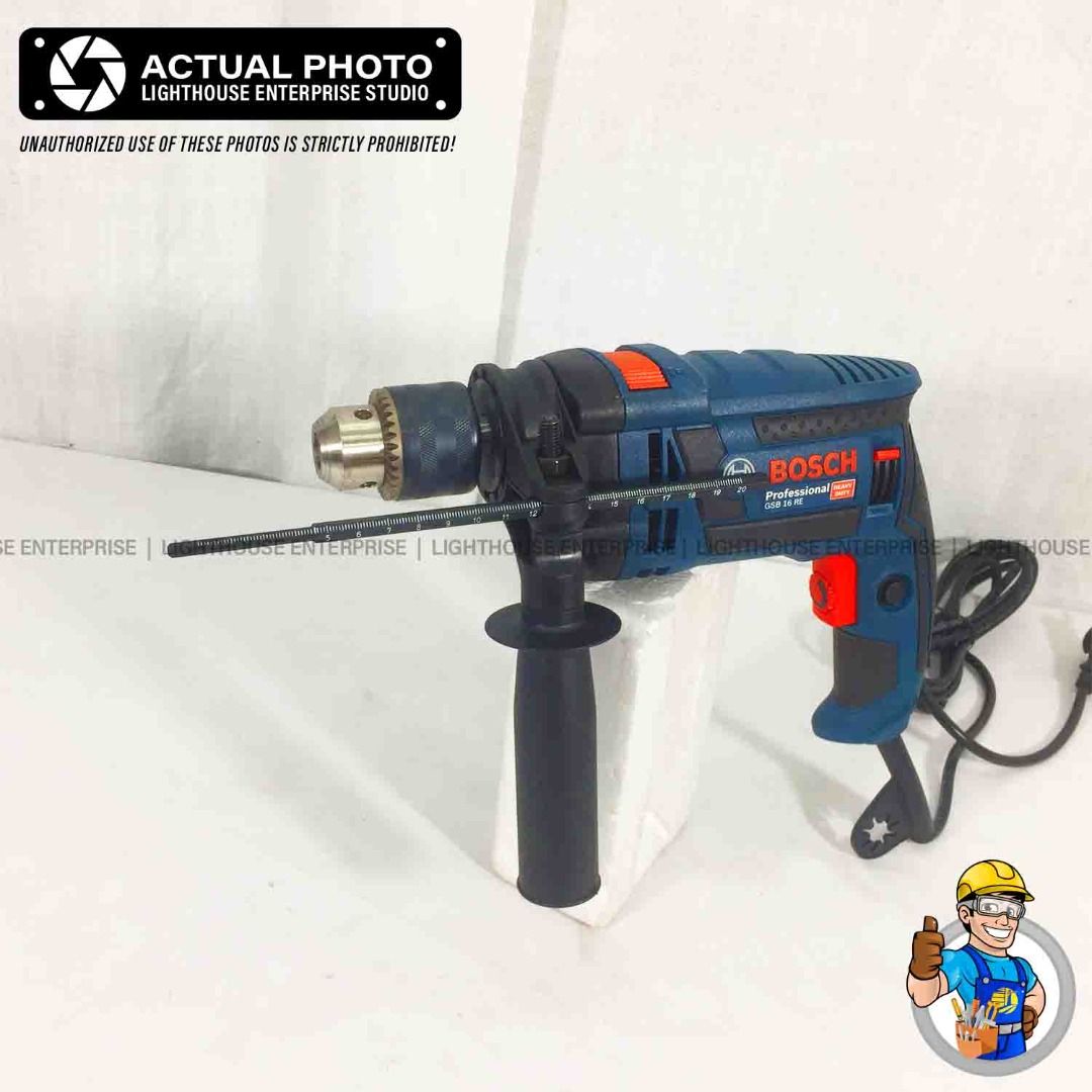 BOSCH 750W Impact Drill in Hard Carrying Case with Wrap Handtool Kit ...