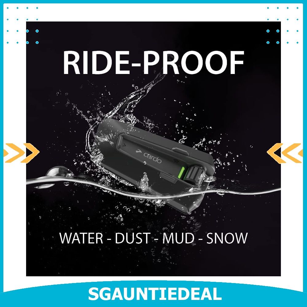 Cardo Packtalk Neo Motorcycle Helmet Communication Intercom System ...