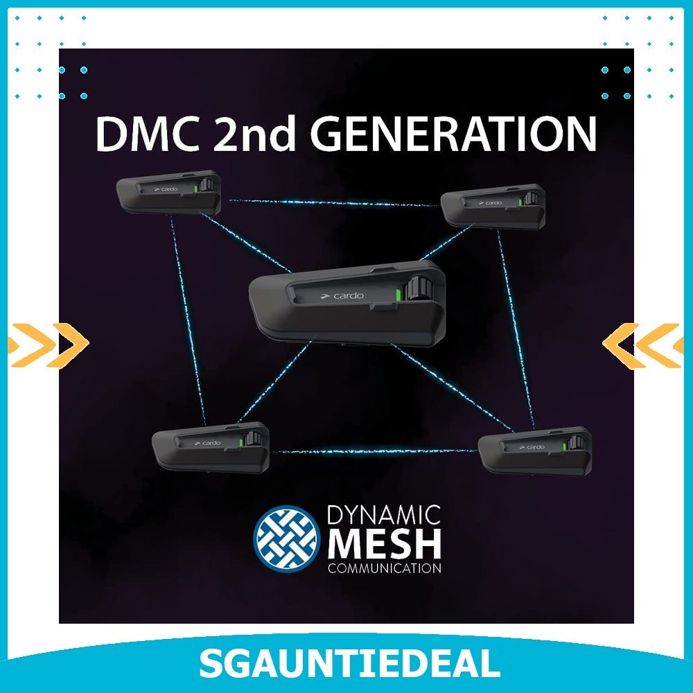 Cardo Packtalk Neo Motorcycle Helmet Communication Intercom System ...