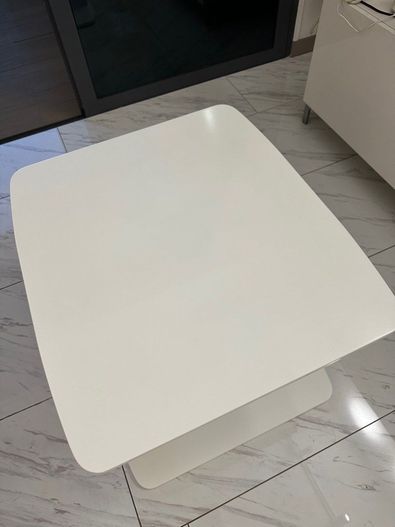 CB2 / Crate and Barrel white coffee table, Furniture & Home Living ...