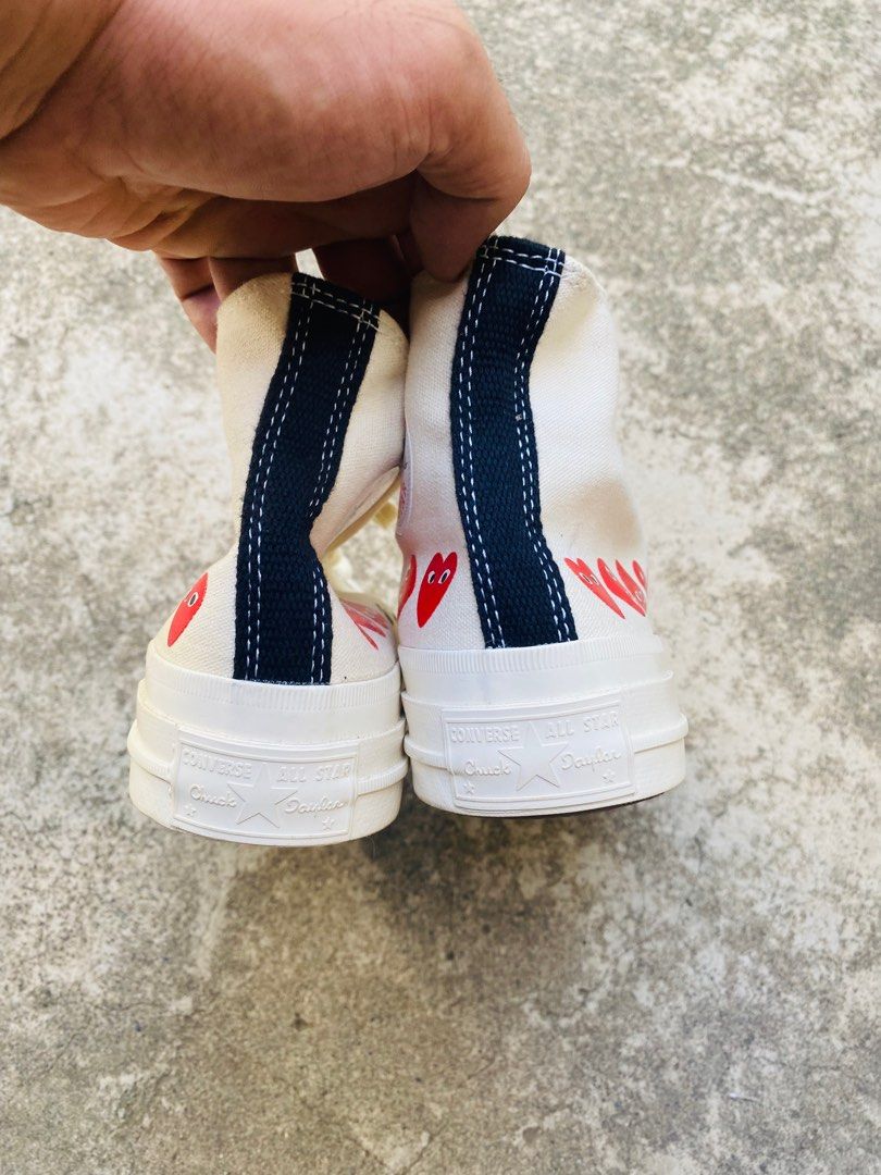 CDG PLAY MULTI HEART, Women's Fashion, Footwear, Sneakers on Carousell