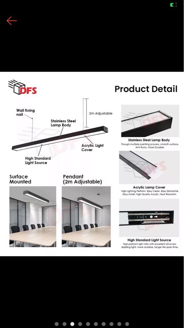 Ceiling Casement Linear Lights, Furniture & Home Living, Lighting ...