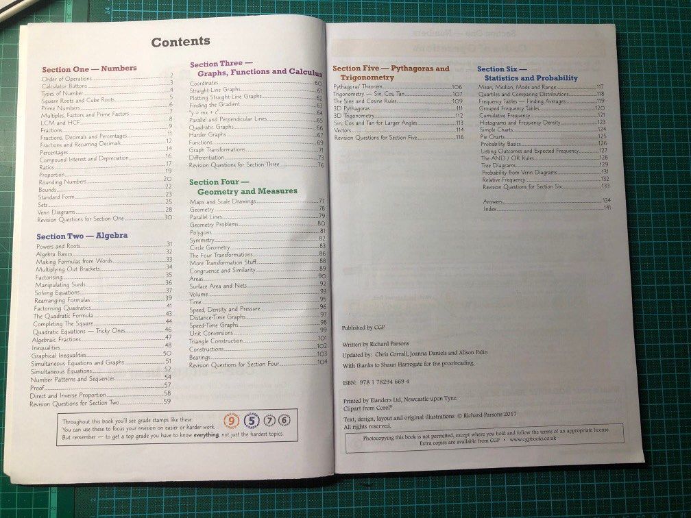 CGP Edexcel International GCSE Mathematics revision guide, 興趣及遊戲, 書本 & 文具, 教科書 - Carousell