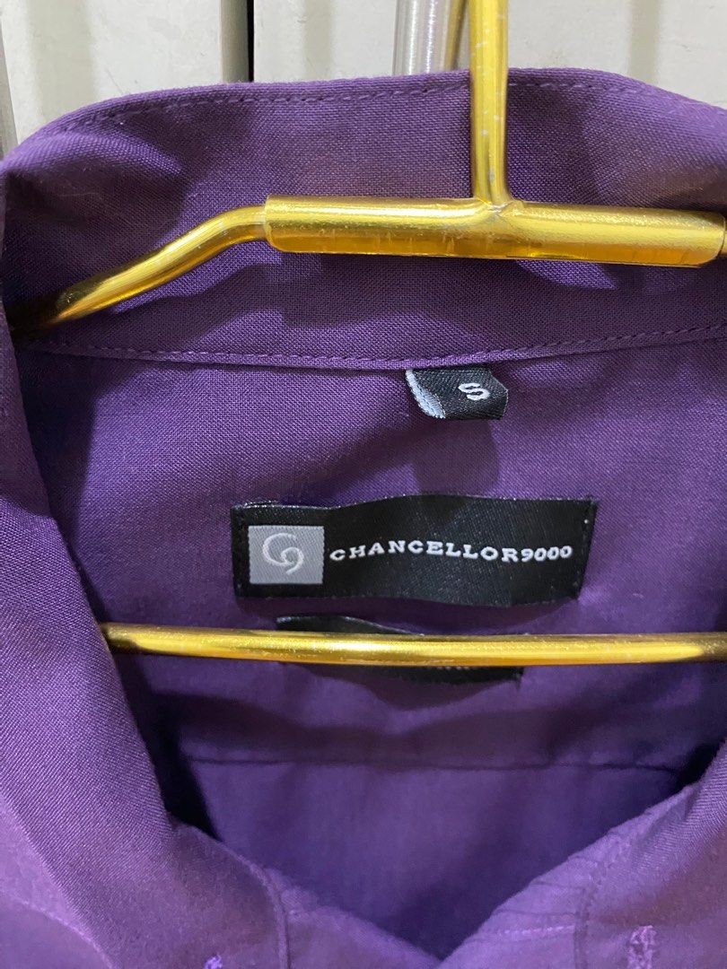 Chancellor 9000 purple long sleeves polo with ruffles, Men's Fashion ...