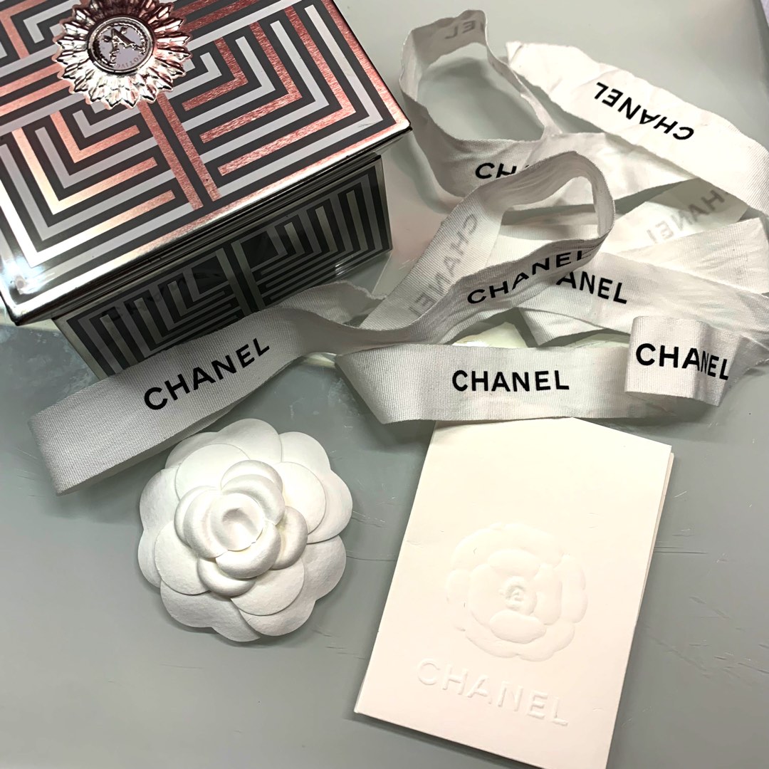 Chanel Ribbon, Card, Camelia, Luxury, Accessories on Carousell
