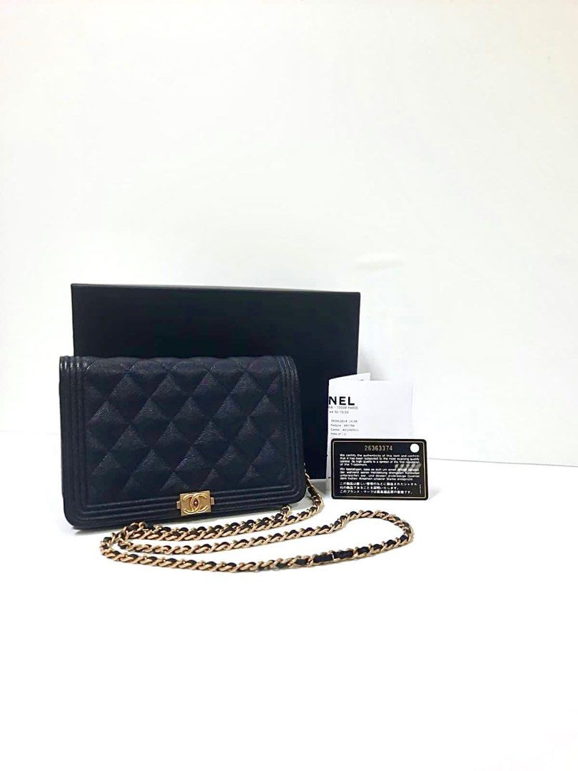 Chanel WOC boy, Barang Mewah, Tas & Dompet di Carousell