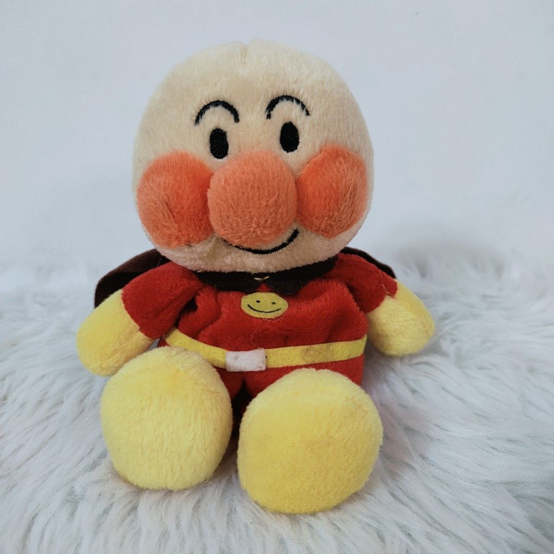 Classic Anpanman Plush (beaded) on Carousell