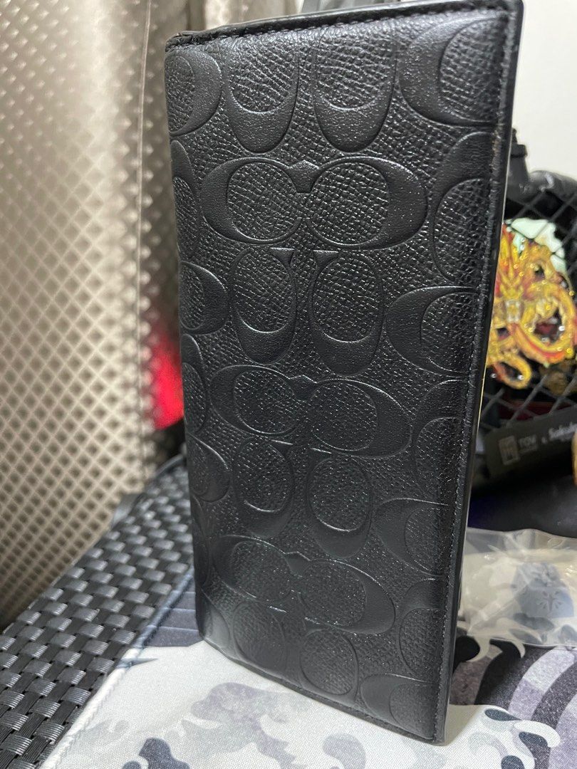 coach men long wallet, Luxury, Bags & Wallets on Carousell