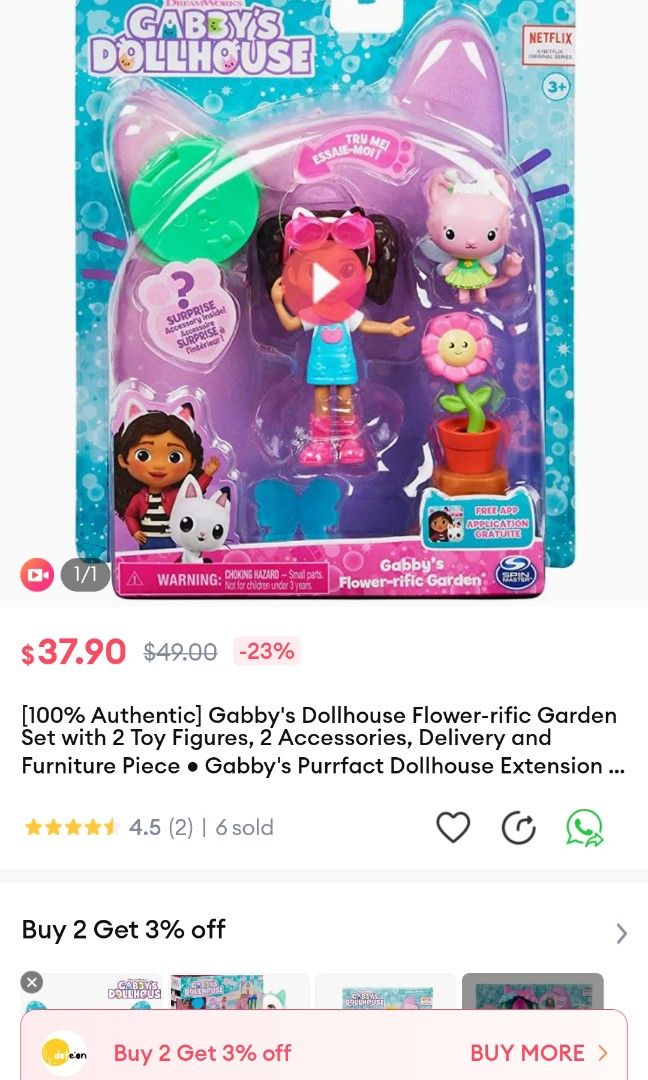 COMPLETE GABBY DOLLHOUSE AND EXTENSION PACKS, Hobbies & Toys, Toys ...