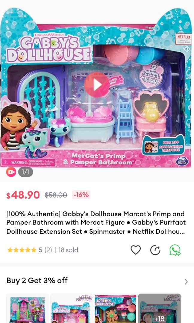 COMPLETE GABBY DOLLHOUSE AND EXTENSION PACKS, Hobbies & Toys, Toys ...