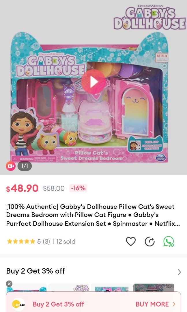 COMPLETE GABBY DOLLHOUSE AND EXTENSION PACKS, Hobbies & Toys, Toys ...