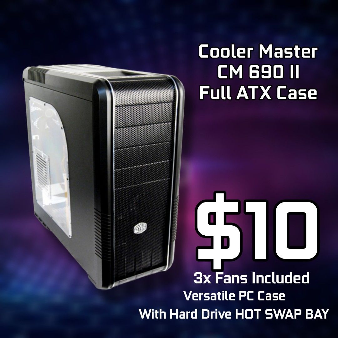 Cooler Master CM690II Hot Swap ATX Case, Computers & Tech, Parts ...