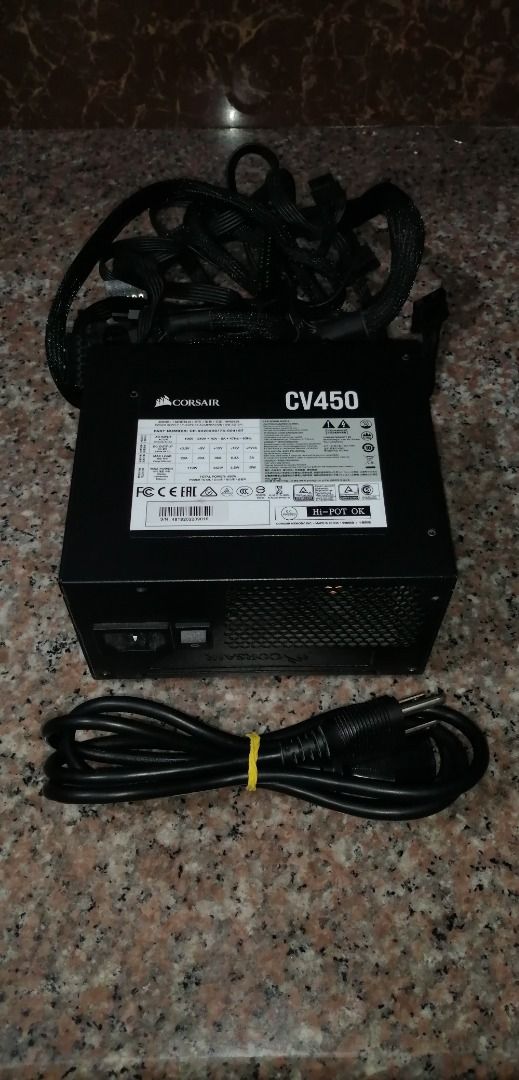 CORSAIR CV450 PSU (450W PSU), Computers & Tech, Parts & Accessories ...