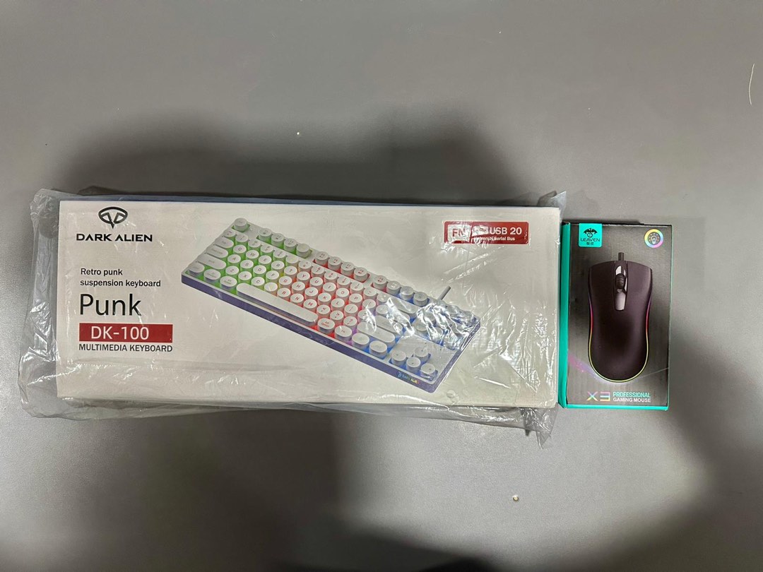 Dark Alien keyboard and gaming mouse set, Computers & Tech, Parts ...