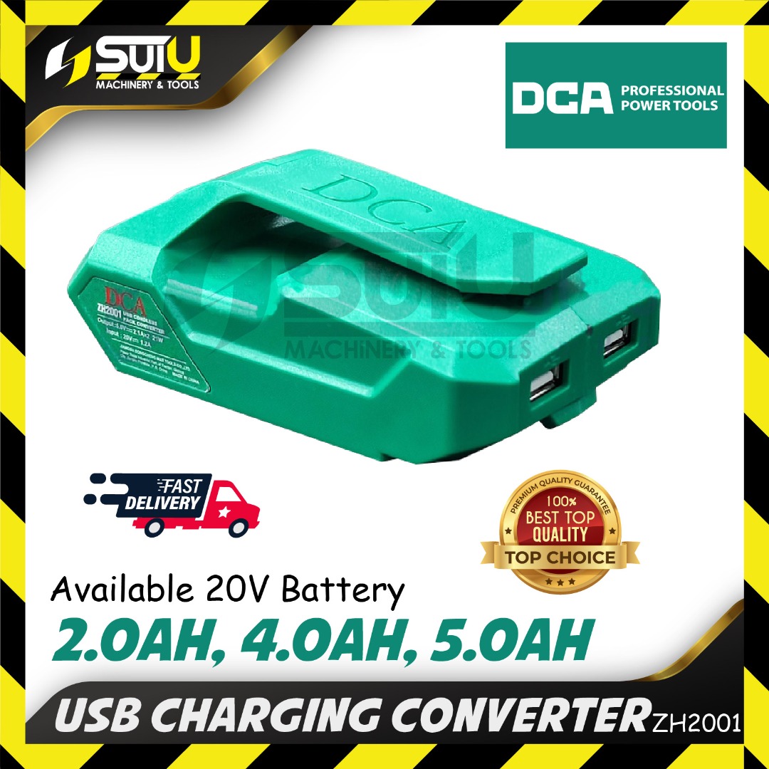 DCA ZH2001 USB Cordless Pack Converter / Charging Converter for 20V ...