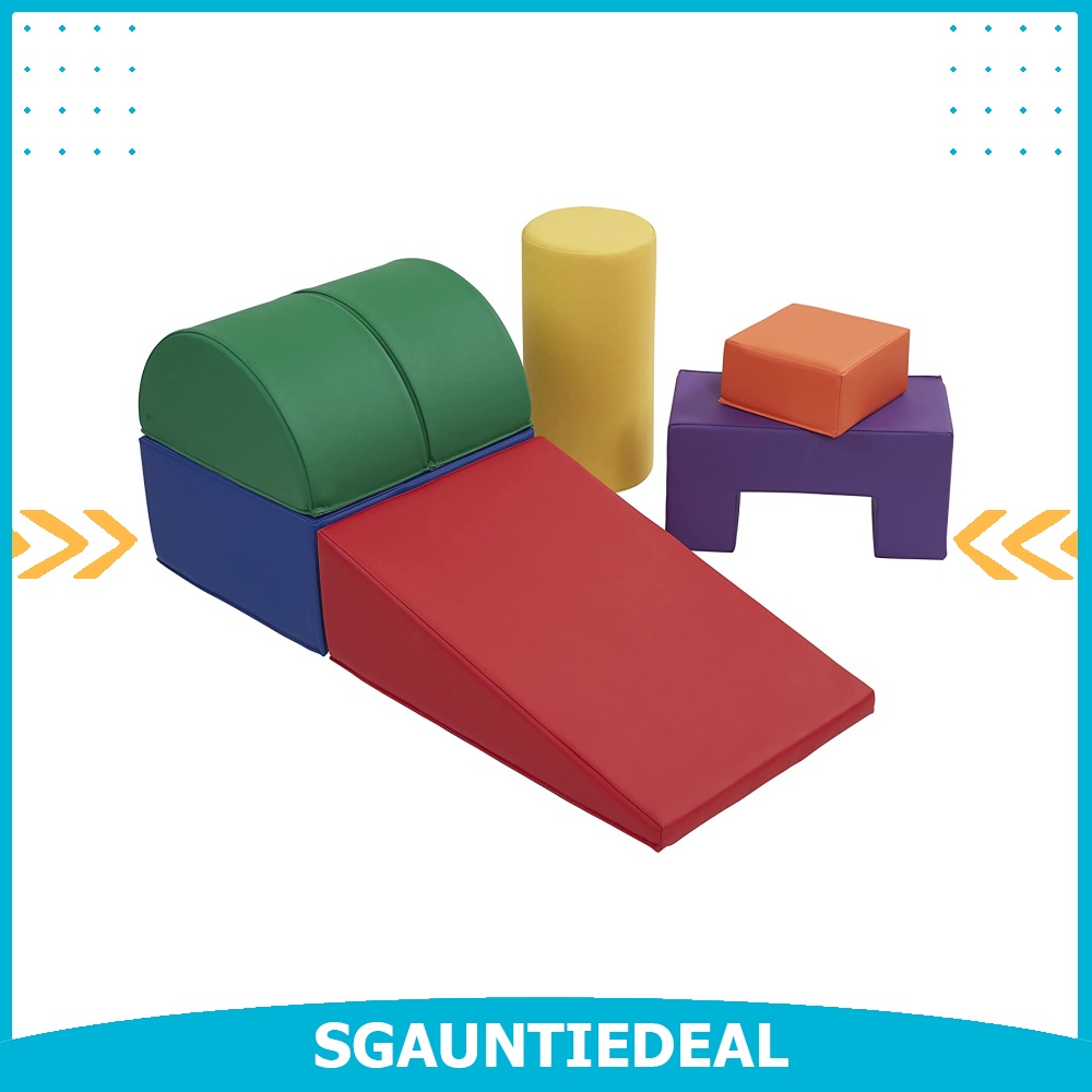 ECR4Kids SoftZone Crawl and Climb Playtime, Soft Foam Activity Playset ...