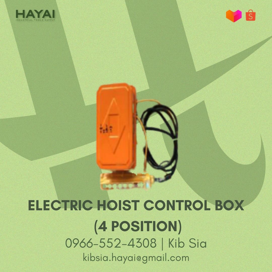 Electric Hoist Control Box (4 position), Commercial & Industrial ...