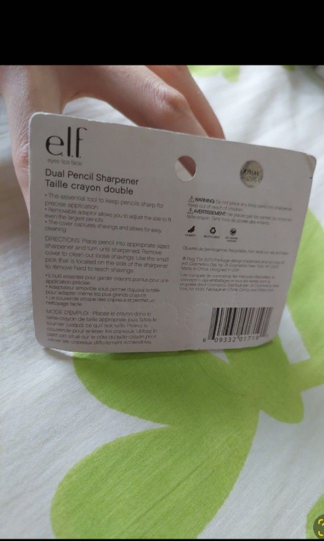 ELF Dual Pencil Sharpener, Beauty & Personal Care, Face, Makeup on ...