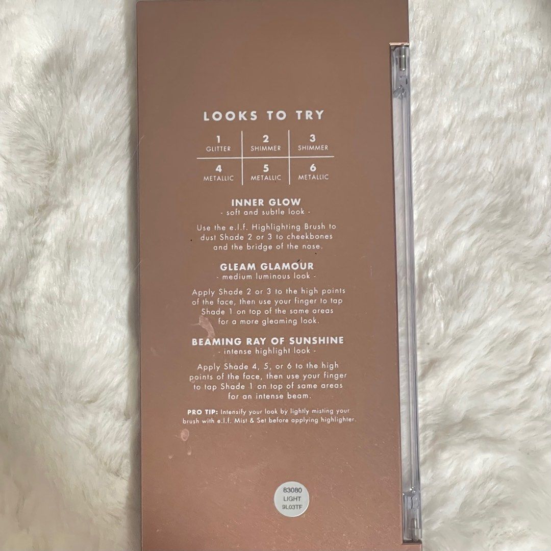 elf glow gleam beam highlighter palette, Beauty & Personal Care, Face ...