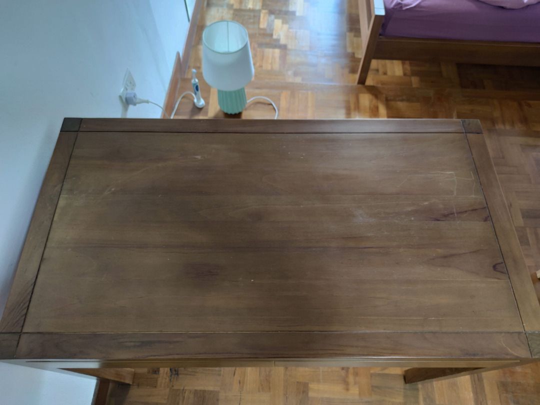 Enkel Scanteak writing table - desk, Furniture & Home Living, Furniture ...