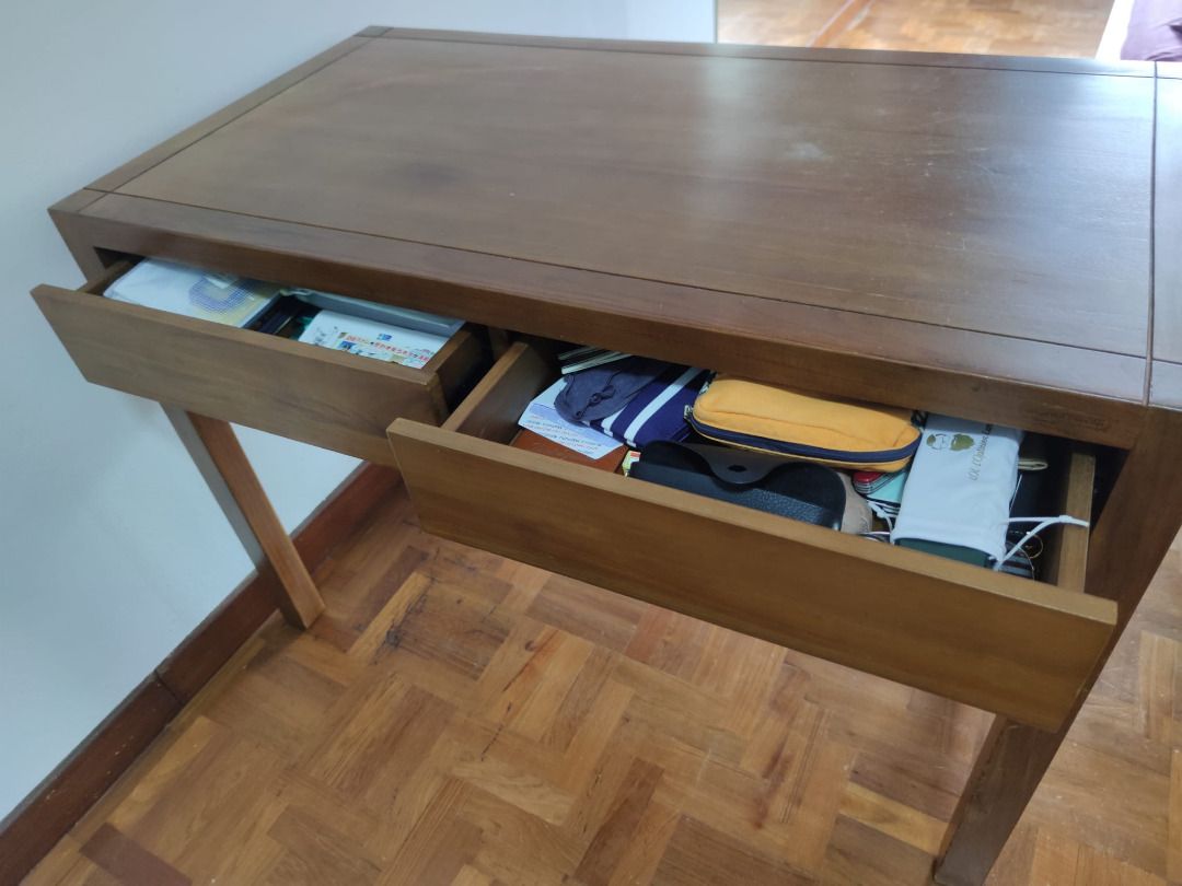 Enkel Scanteak writing table - desk, Furniture & Home Living, Furniture ...
