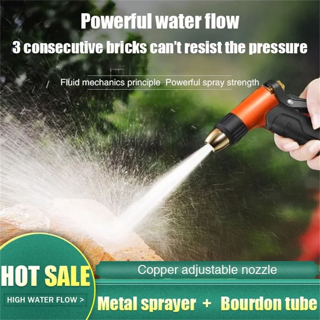 Expandable Water Hose Reel Spray Tap Connector garden telescopic spring ...