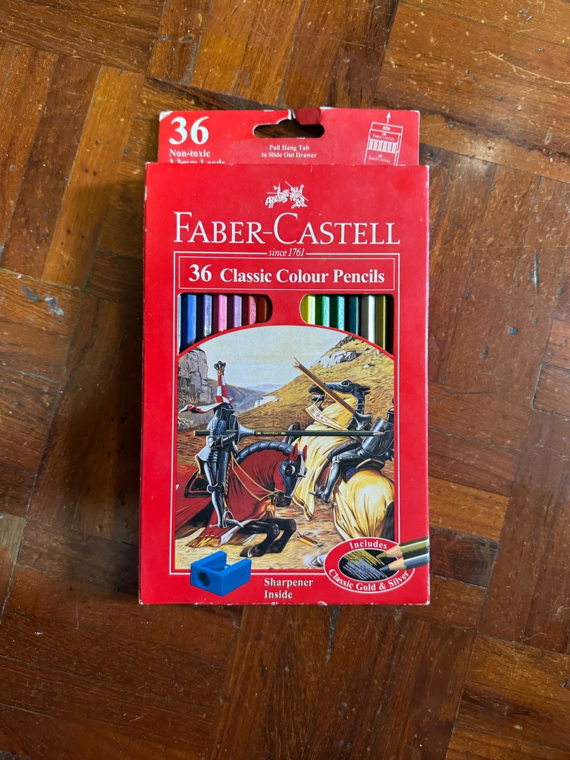 faber castell water colour 木顏色36色, 興趣及遊戲, 手作＆自家設計, 文具 - Carousell