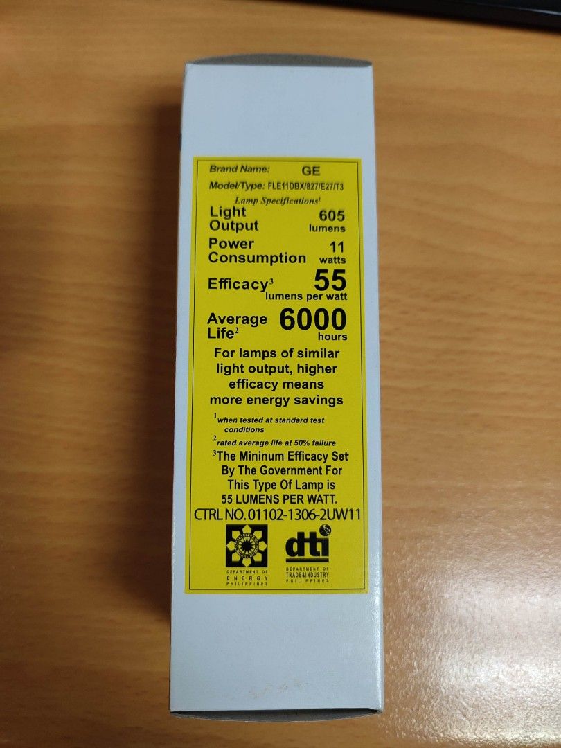 GE ECONOMIZER PLUS 11W, 605 LUMENS, TV & Home Appliances, Electrical ...