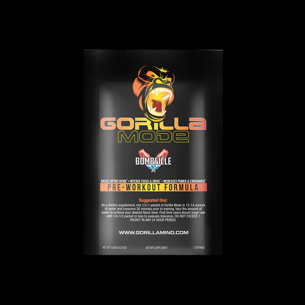Gorilla Mode TO GO Pre-Workout Formula (Sample Packs), Health ...