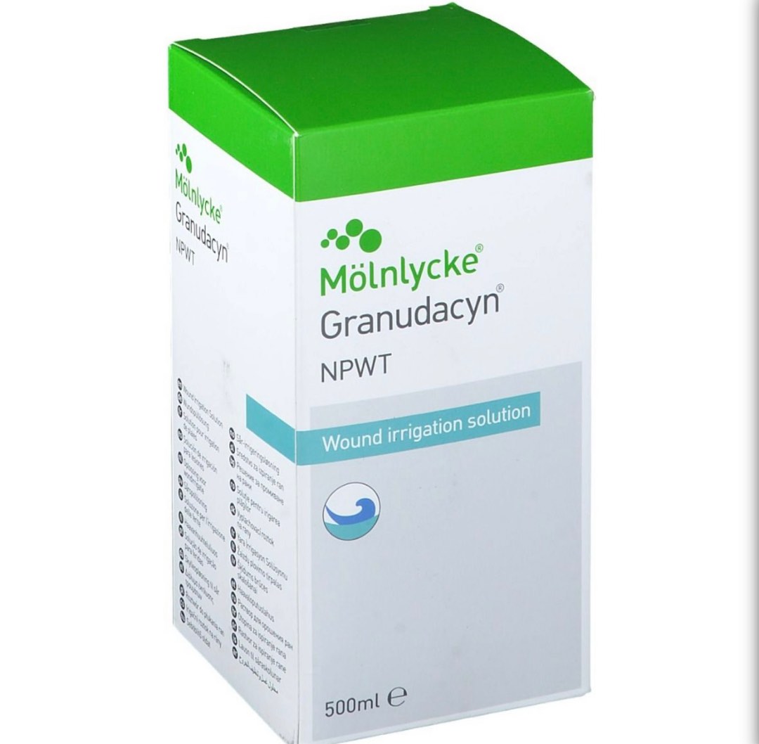 Granudacyn® Wound Irrigation Solution, Health & Nutrition, Medical ...