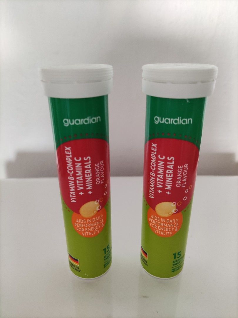 2x Guardian Vitamin B-Complex + Vitc + Minerals Effervescent, Health ...