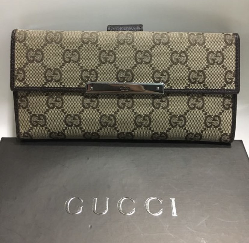 Gucci Long Wallet, Luxury, Bags & Wallets on Carousell