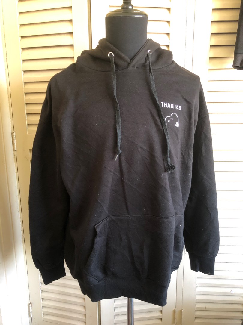 Hoddies Black Colour, Men's Fashion, Tops & Sets, Hoodies on Carousell