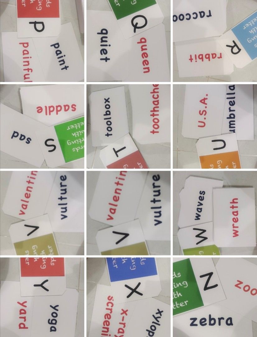 1800 Homemade words flashcards , Babies & Kids, Infant Playtime on ...