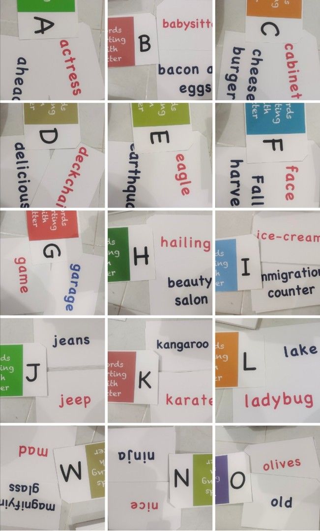 1800 Homemade words flashcards , Babies & Kids, Infant Playtime on ...