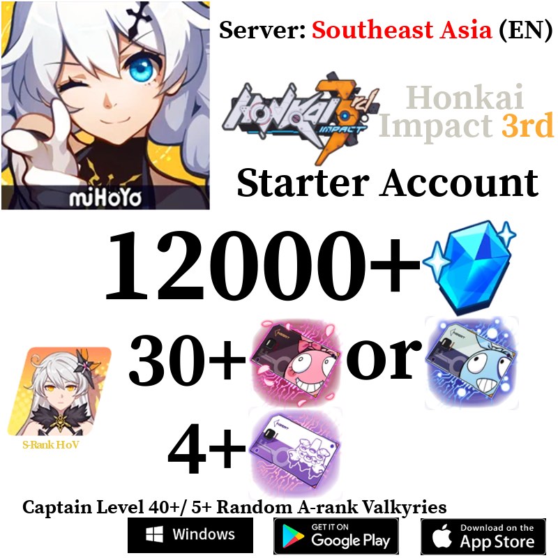 Honkai Impact 3 Houkai Reroll Accounts, Video Gaming, Gaming ...