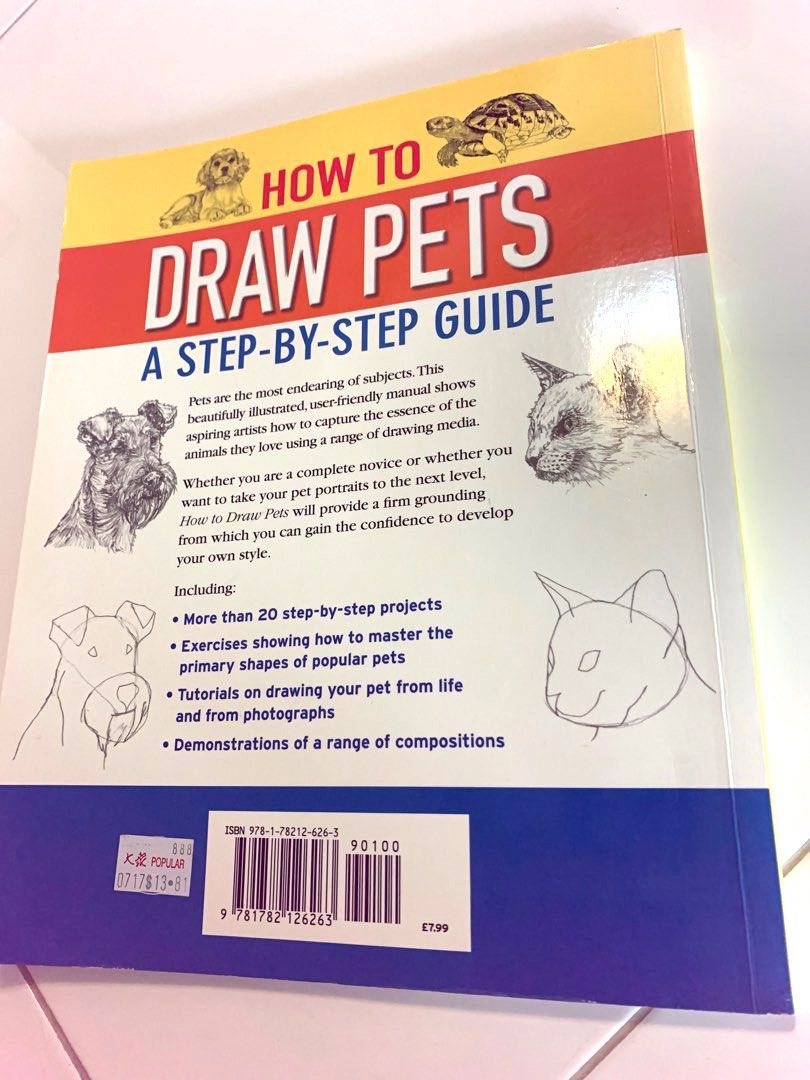 How to draw pets : step by step guide, Hobbies & Toys, Books ...