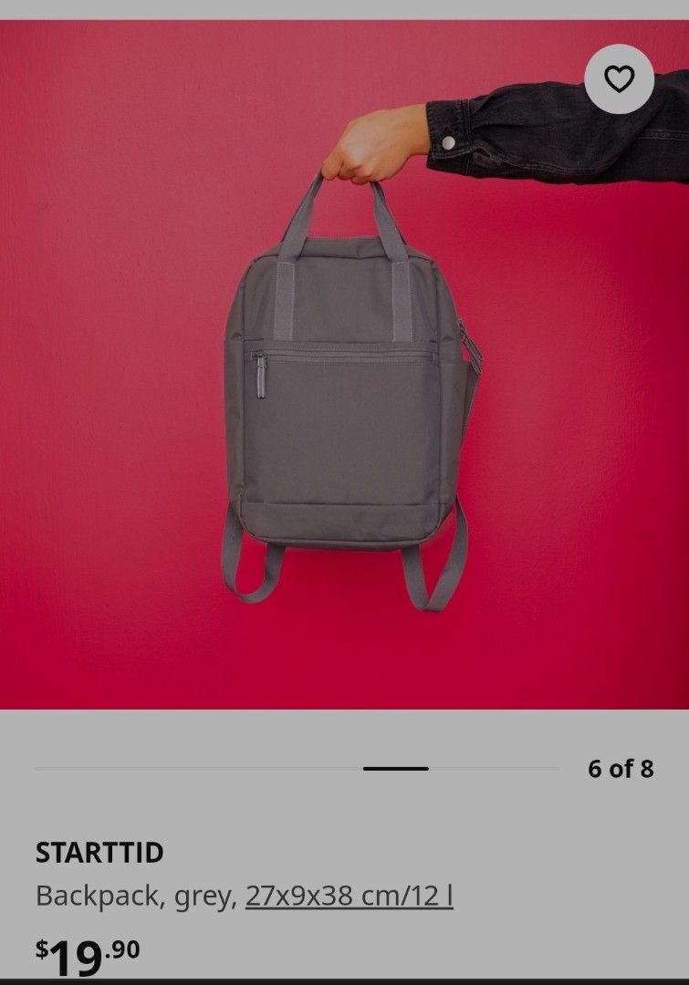 IKEA Backpack, Men's Fashion, Bags, Backpacks on Carousell