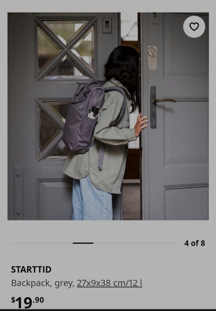 IKEA Backpack, Men's Fashion, Bags, Backpacks on Carousell