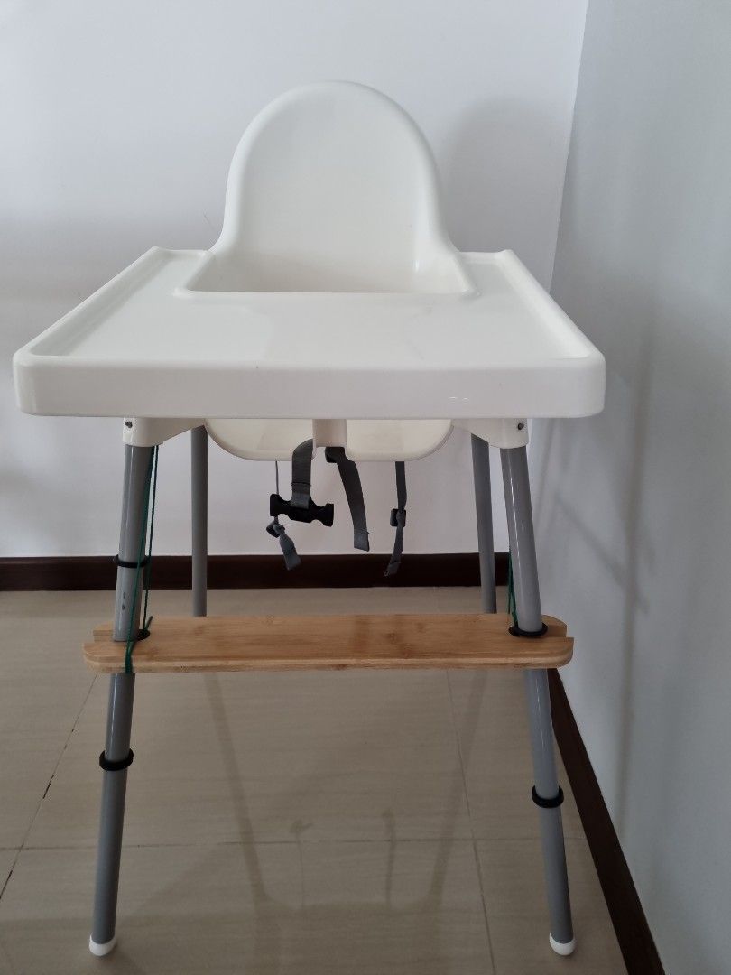Ikea high chair with footrest, Babies & Kids, Nursing & Feeding, Baby ...