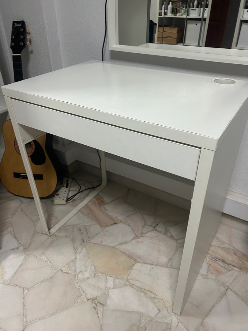 Ikea micke desk/table, Furniture & Home Living, Furniture, Tables ...