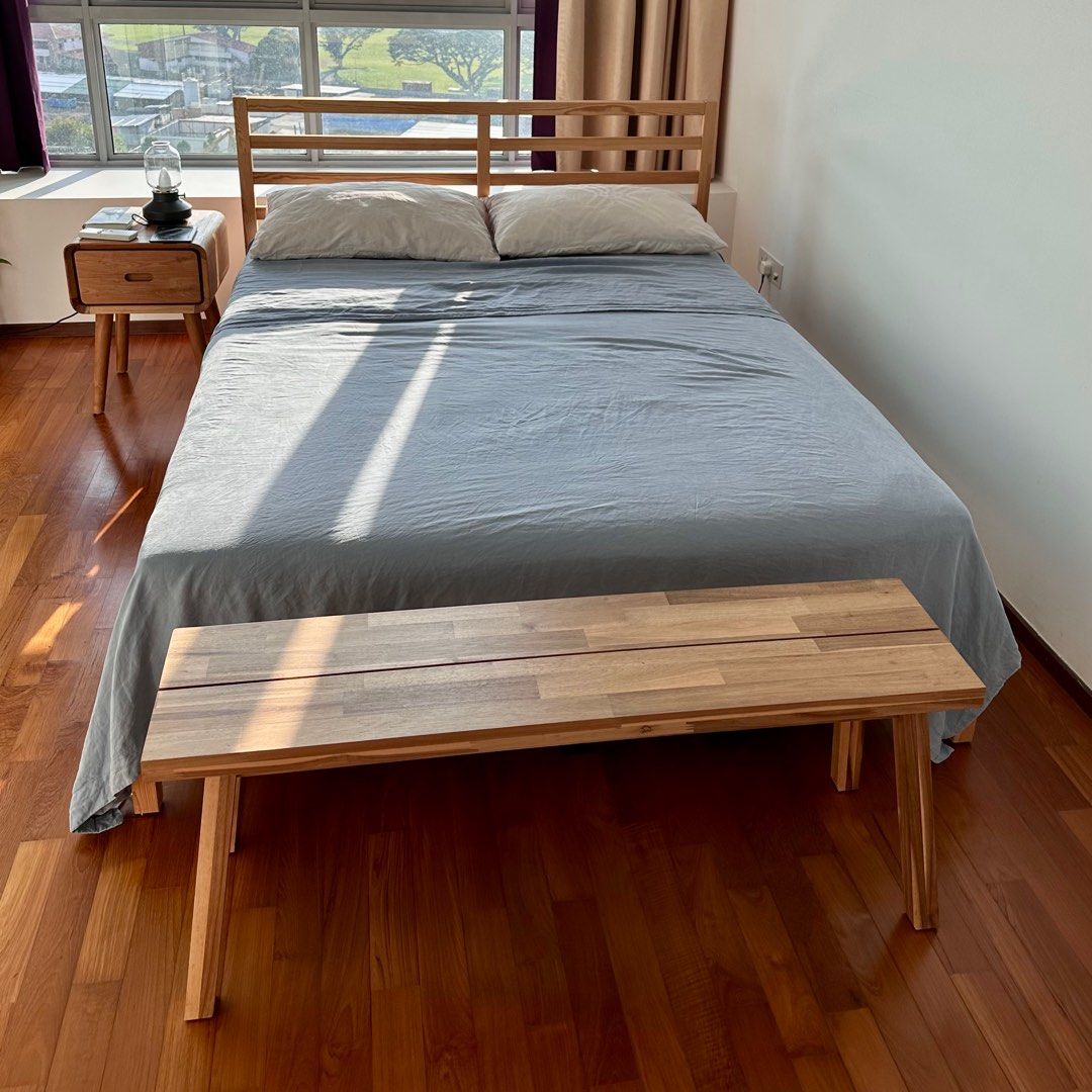 IKEA Skogsta Bench, Furniture & Home Living, Furniture, Other Home ...