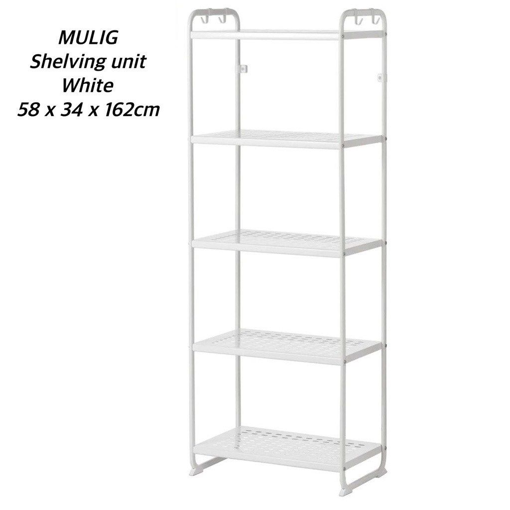 Ikea style shelving mulig rack white easy to install limited edition ...