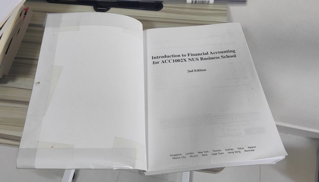 Introduction to Financial Accounting for ACC1002X NUS Business School ...