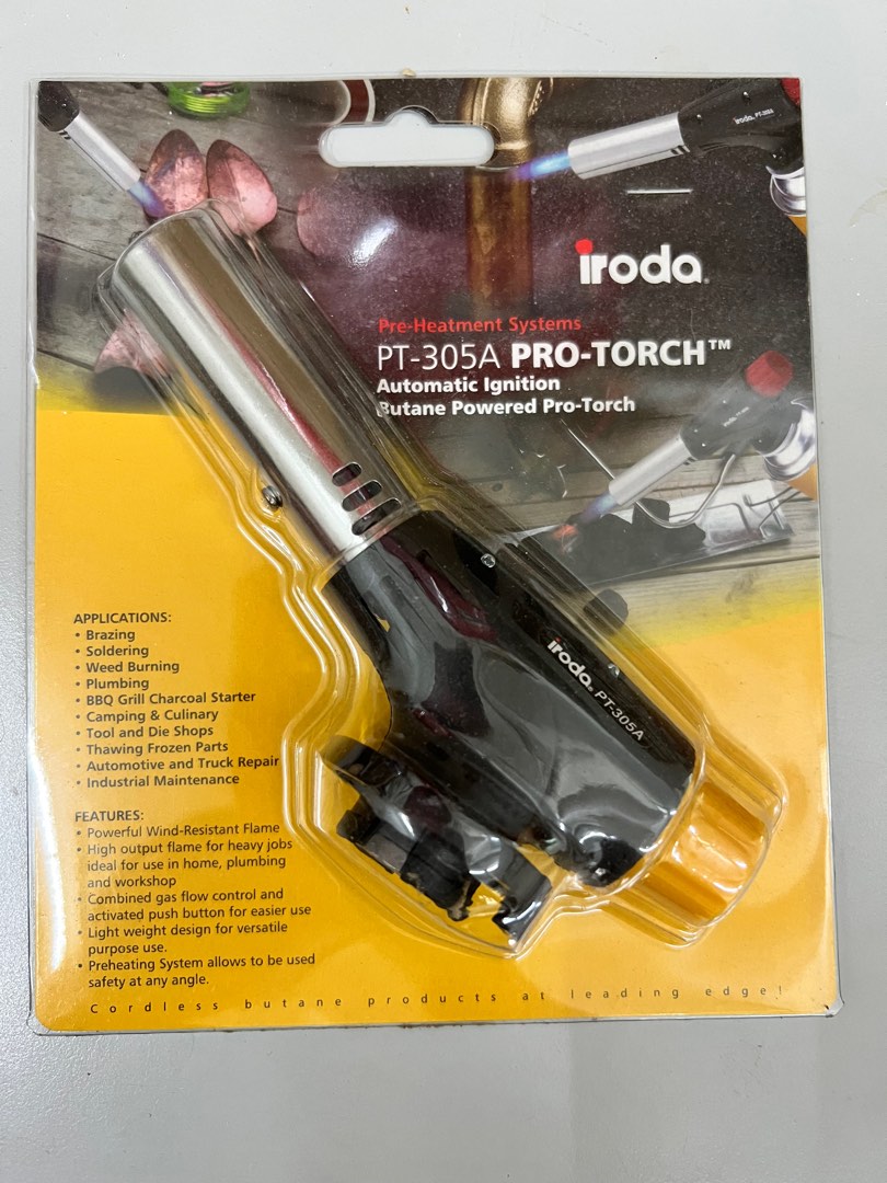 IRODA PRO-TORCH 卡式氣噴槍 PT-305A, 傢俬＆家居, 廚具和餐具, 其他廚具和餐具 - Carousell